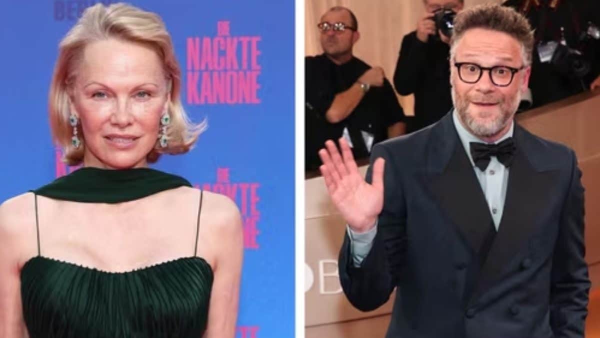 Pamela Anderson On Seeing Seth Rogen At Golden Globes: 'It Felt A ...
