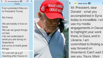 ‘Note From…’: Trump Posts Private Texts On Greenland From Macron, NATO ...