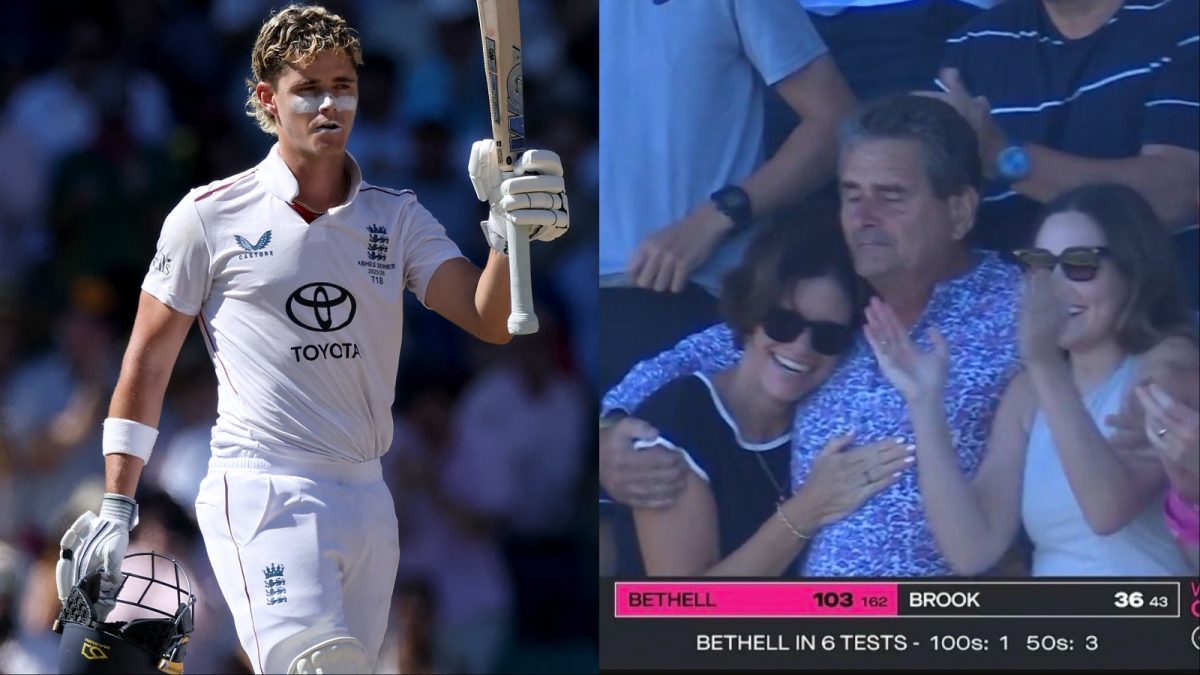 Jacob Bethell's Father Gets Emotional After England Batter Scores 1st ...