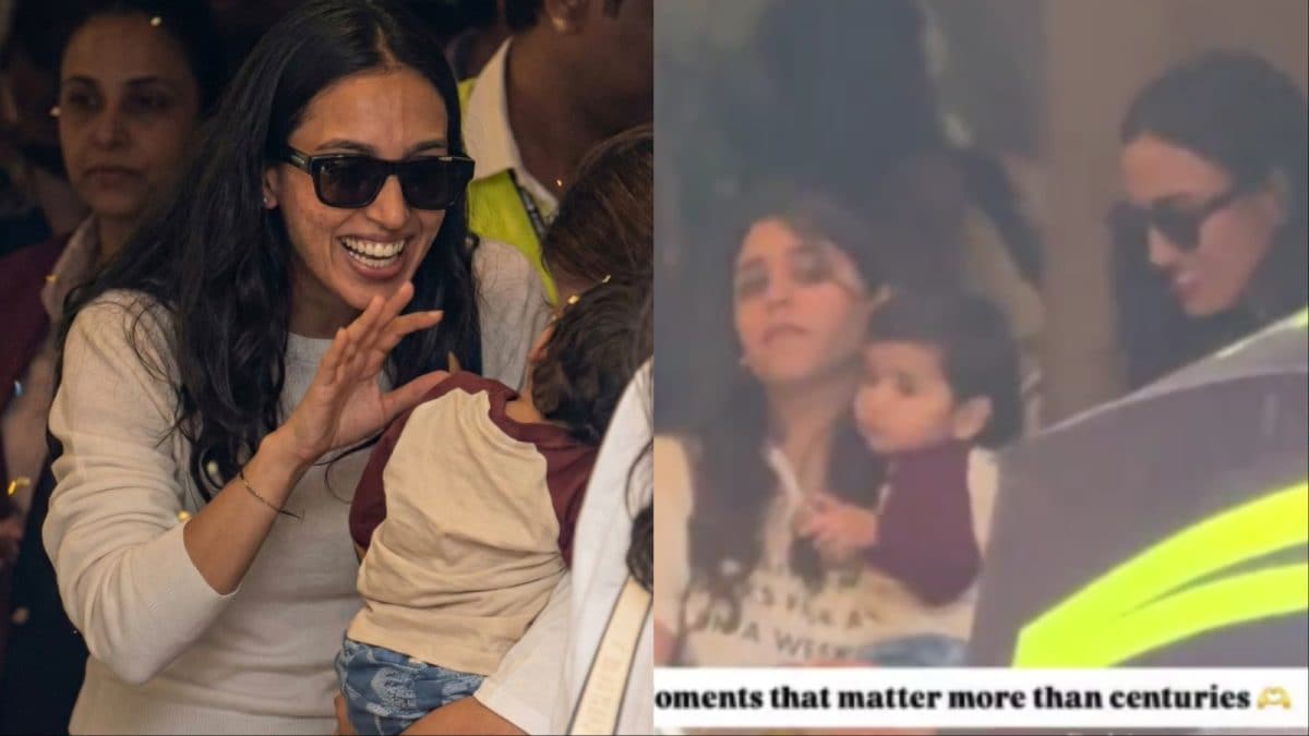 Video Of Mahieka Sharma's Playful Interaction With Rohit Sharma's 1 ...