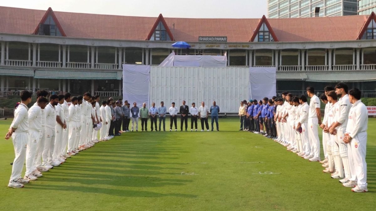 Ranji Trophy: A Minute's Silence Observed For IS Bindra And Ajit Pawar ...