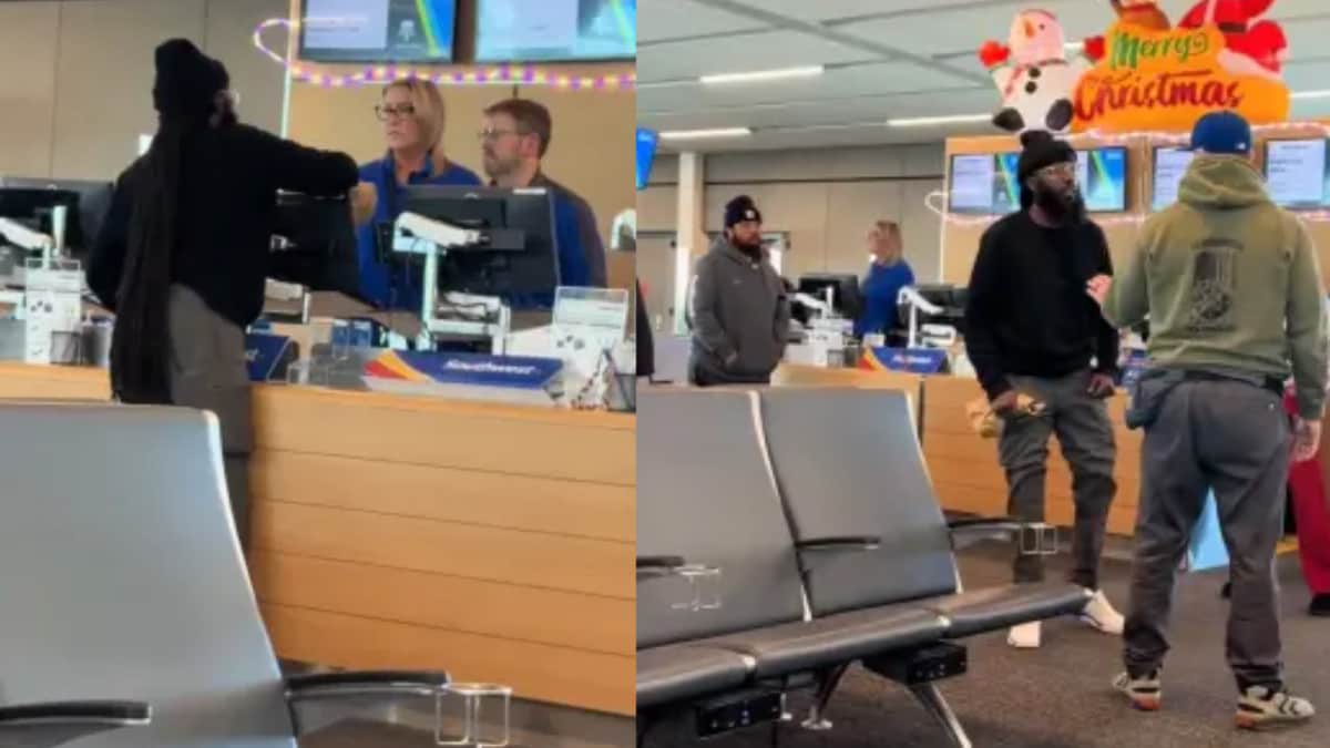 ‘I’ll Slap You’: Man Threatens Female Airline Staff In Viral Outburst ...