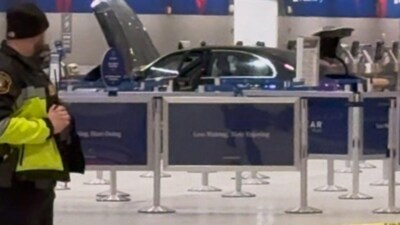 Speeding Sedan Crashes Into US's Detroit Metro Airport Terminal, 6 ...