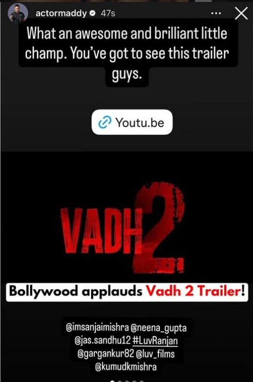 R Madhavan Cheers For Neena Gupta And Sanjay Mishra’s Vadh 2, Calls ...