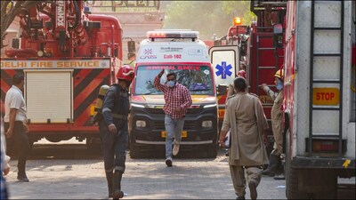 Building Collapses In Delhi's Preet Vihar, Firefighters Present At Spot ...