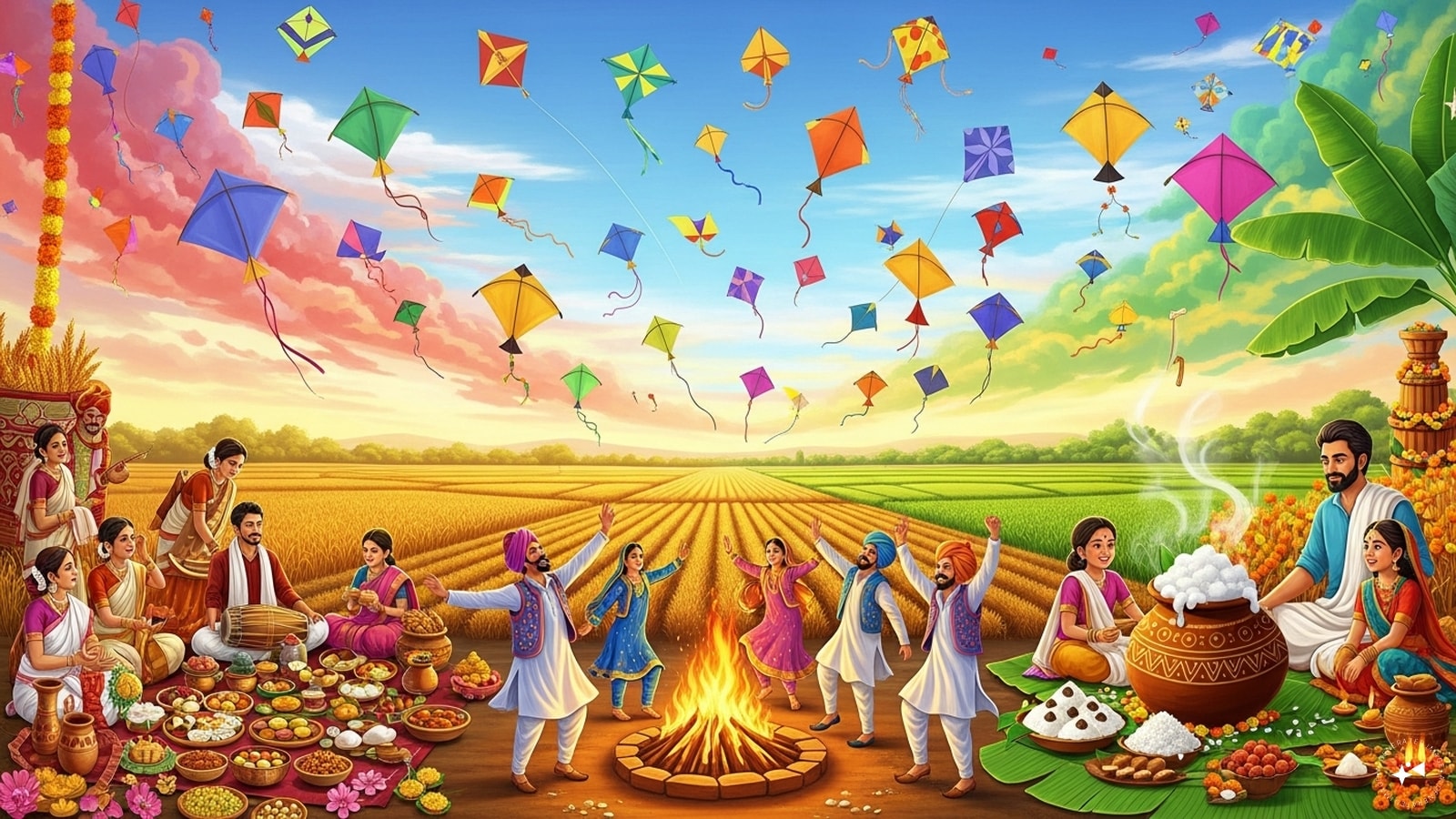 Major January Harvest Festivals in India: Lohri, Pongal, Sankranti, Bihu
