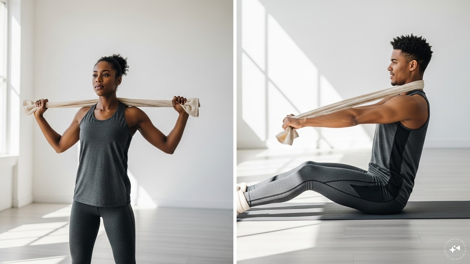 Beginner Home Workouts Using Everyday Items Like Towels and Bottles