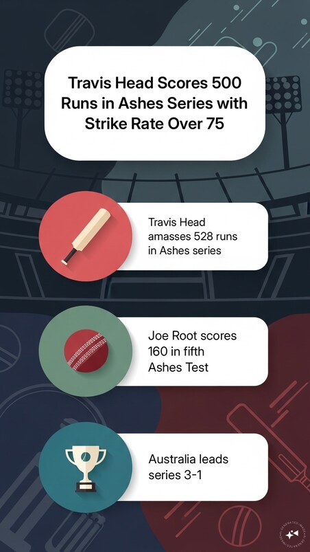 Travis Head Makes History After Crossing 500 Runs In Ashes 2025-26 ...