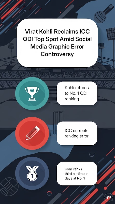 ICC Forced To Correct Virat Kohli's No. 1 ODI Ranking Record After ...