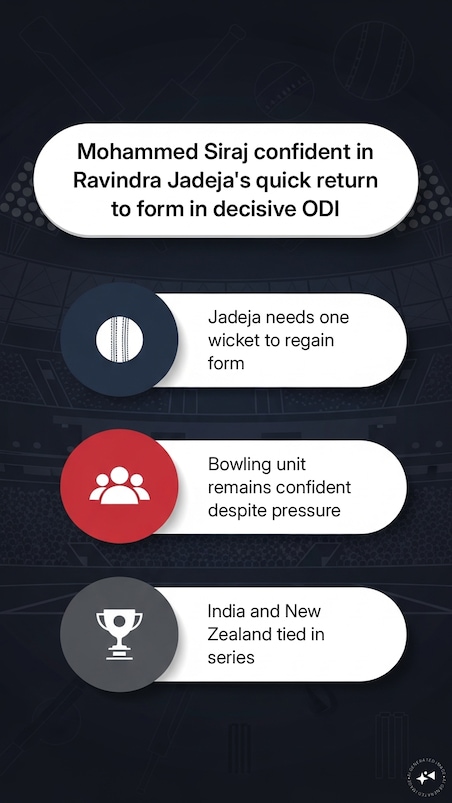 Jadeja's Form A Concern? Siraj Defends Senior All-Rounder With 'Matter ...