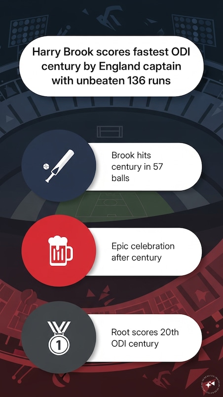 Harry Brook's Beer Smash Celebration After Scoring 57-Ball Century Goes ...