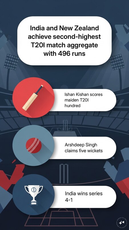 India And New Zealand Combine To Record Second-Highest Match Aggregate ...