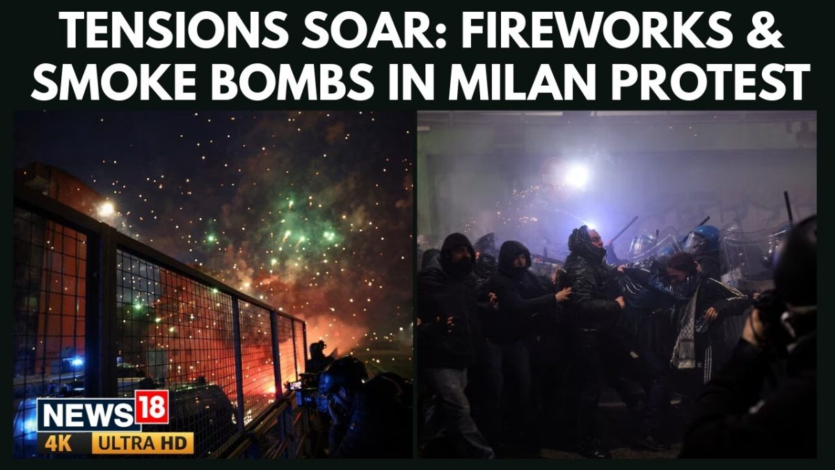 Milan Protests Turn Chaotic: Smoke Bombs, Fireworks, and Rising ...
