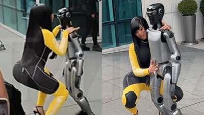 Viral Video: Cardi B Loses Balance While Dancing With Robot Ahead Of ...