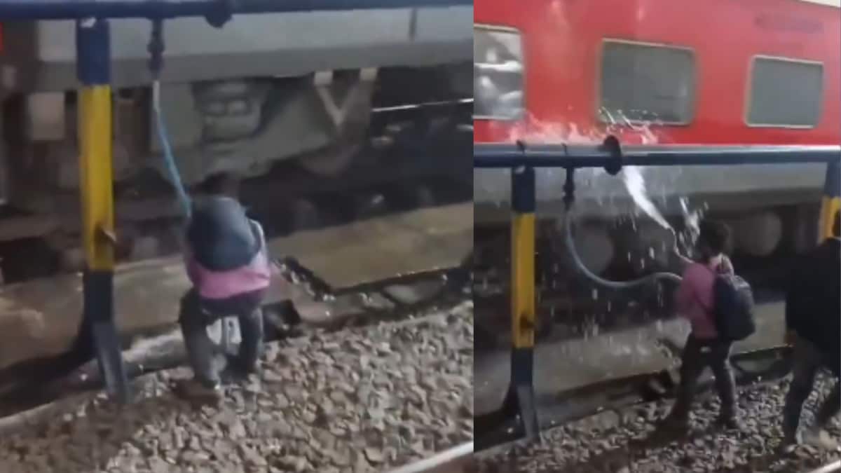Man, After Missing Train, Uses Water Pipes Installed On Tracks To Spray ...
