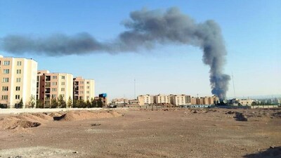 Thick Black Smoke Seen Near Military, Strategic Sites In Tehran Amid ...