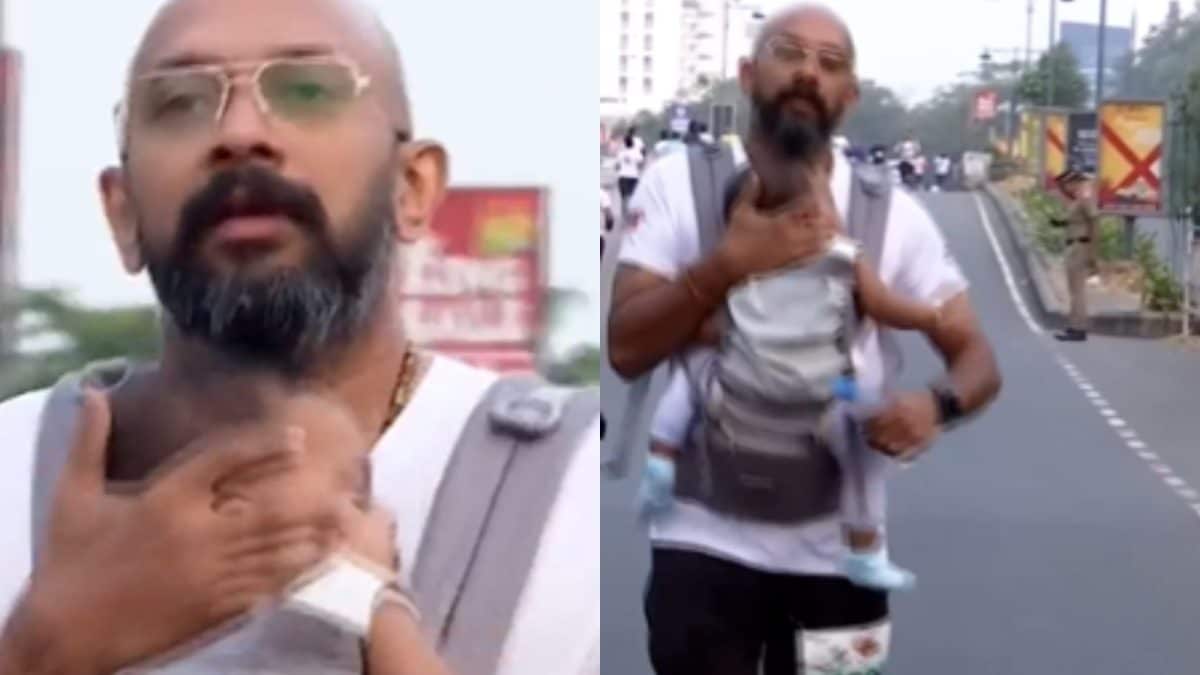 Kerala Dad Runs Marathon With Baby Strapped To Chest, But Internet ...