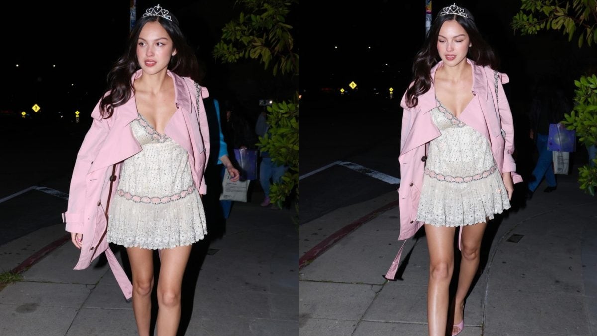 Olivia Rodrigo Celebrates 23rd Birthday In Barbie Pink Outfit & Sparkly ...