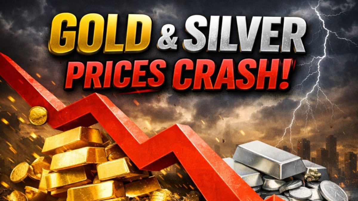 Gold, Silver Prices Crash: White Metal Falls 6% On MCX, Check City-Wise ...