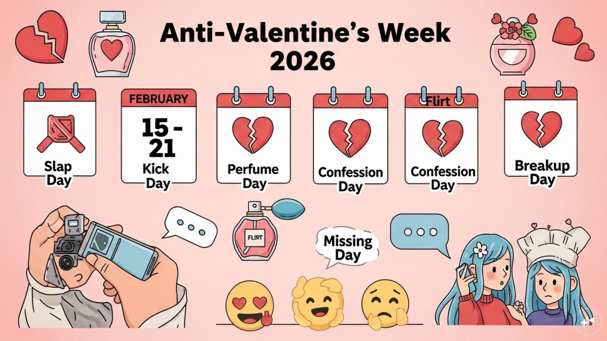 Anti-Valentine’s Week 2026 Full List: Slap Day To Breakup Day | Events ...
