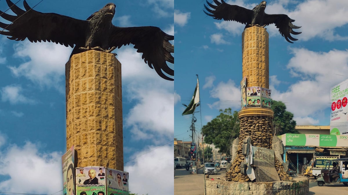 Dhurandhar Fans, Did You Know The Lyari’s Cheel Chowk Bird Statue Is ...