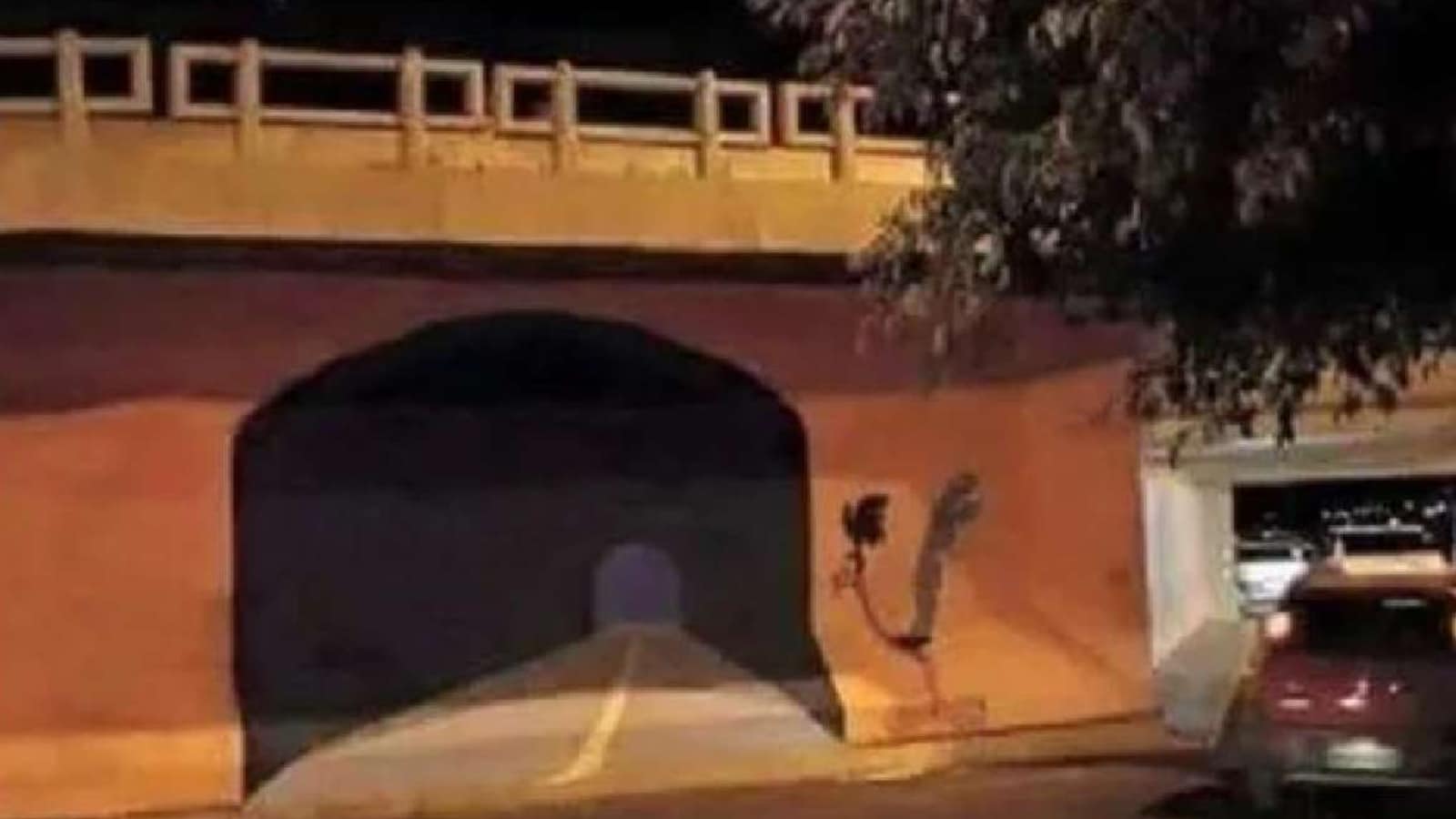 Years Later, This Painted ‘Road Runner Tunnel’ Is Still Tricking People