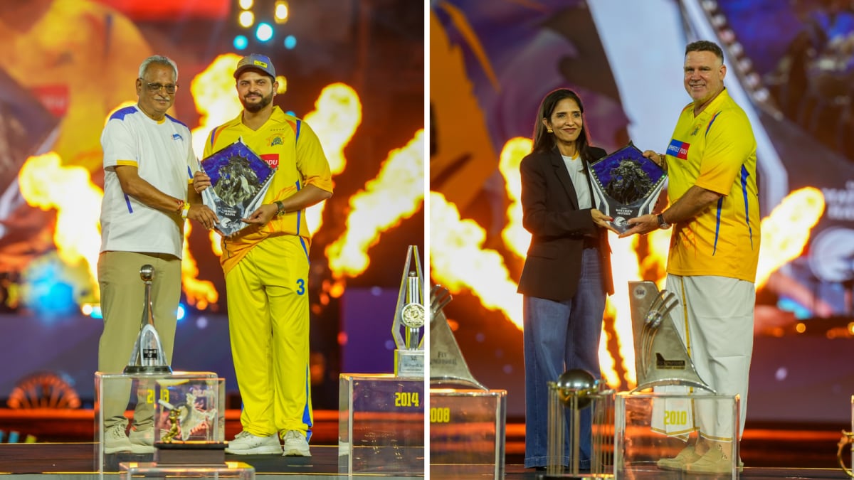 Chennai Super Kings Induct Suresh Raina And Matthew Hayden In CSK Hall ...