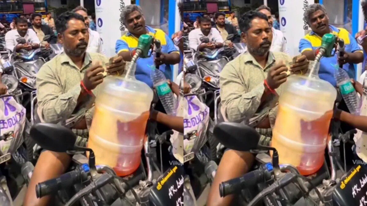 Tamil Nadu Man Brings 20 Litre Water Can To Petrol Pump Amid Fuel ...