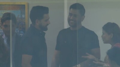 MS Dhoni, Rohit Sharma Share Warm Hug At Wankhede During IND-ENG Semi ...