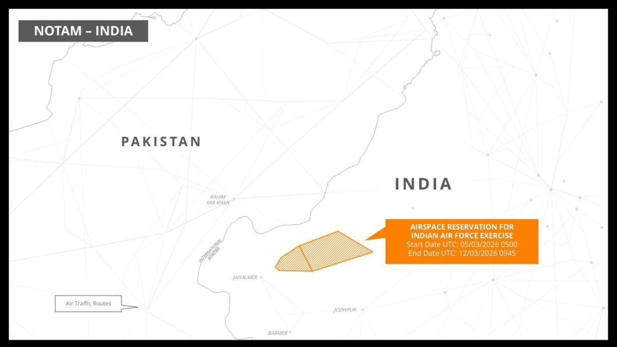 India's NOTAM For Air Force Drill Puts Pakistan On The Edge Amid ...