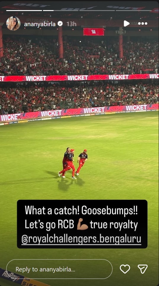 Virat Kohli's Heroics Spark Reactions From Ananya, Aryaman Birla After ...