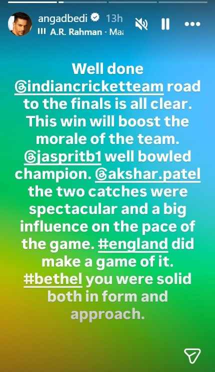 Arjun Kapoor, Angad Bedi Celebrate India’s Thrilling Semi-Final Win ...
