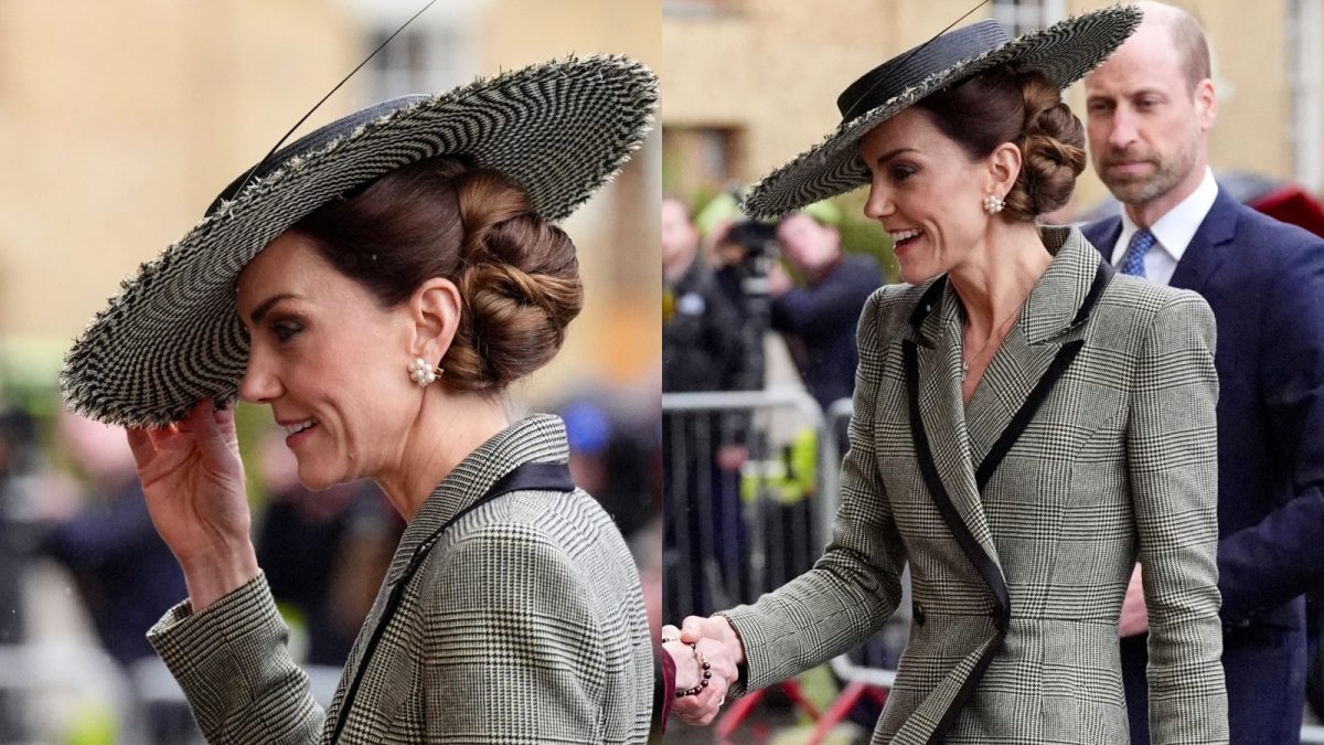 Kate Middleton Makes A Fancy Style Statment In Wide-Brimmed Straw Hat ...