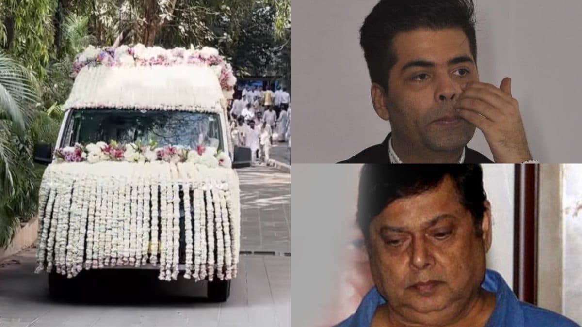 Karan Johar And David Dhawan Attend Manish Malhotra's Mother's Last ...