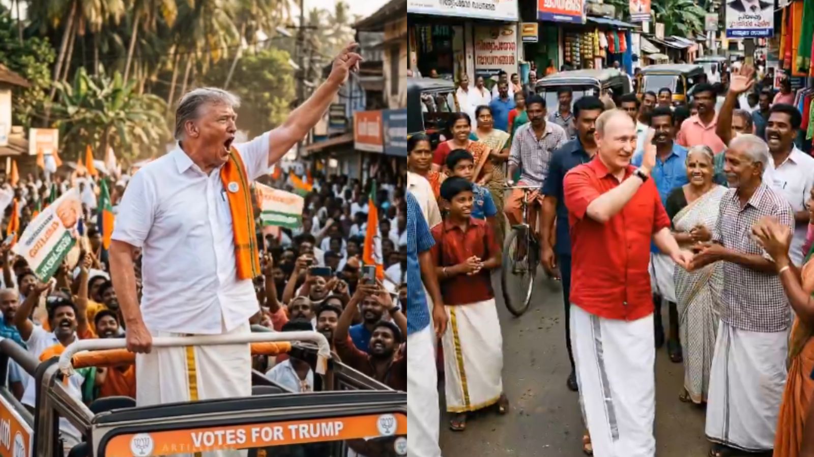 Kerala Elections 2026: Donald Trump In A Jeep, Kim Jong Un At High Tea ...