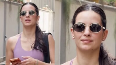 Natasa Stankovic Serves Gym Fashion Goals In Lavender Athleisure ...