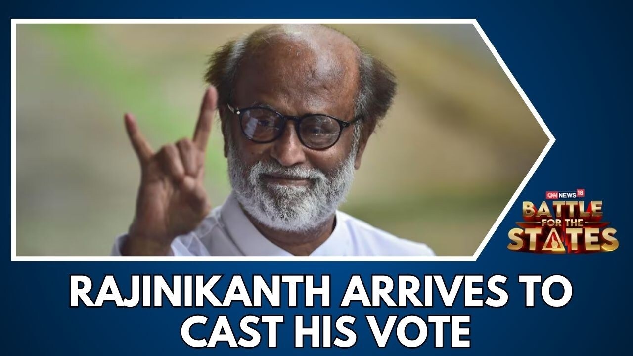 Superstar Rajinikanth Casts Vote at Stella Maris! | First Visuals from ...