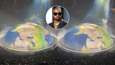 Kanye West Performs On Rotating Earth Stage At LA Concert, Draws 60,000 ...