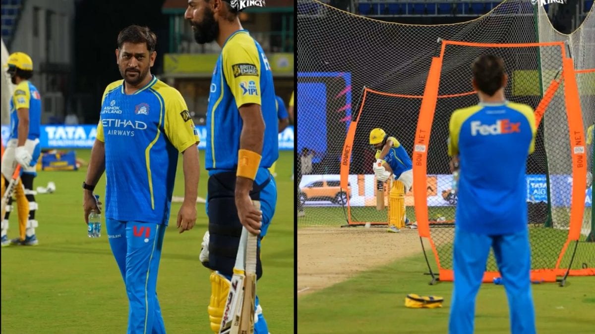 CSK Receive Boost As MS Dhoni Resumes Training, PBKS Clash Decision ...