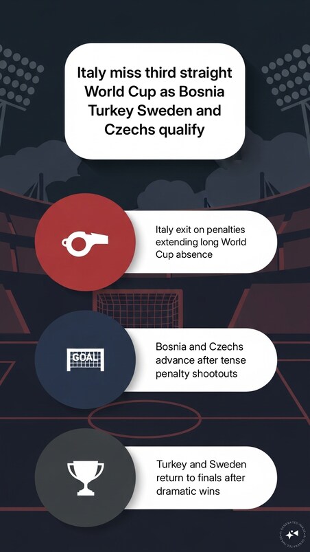 Italy Miss Third Straight FIFA World Cup; Bosnia, Turkey, Sweden And ...