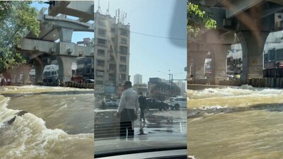 Pipeline Burst In Mumbai's Bandra: Viral Video Shows Flood-Like Scenes ...