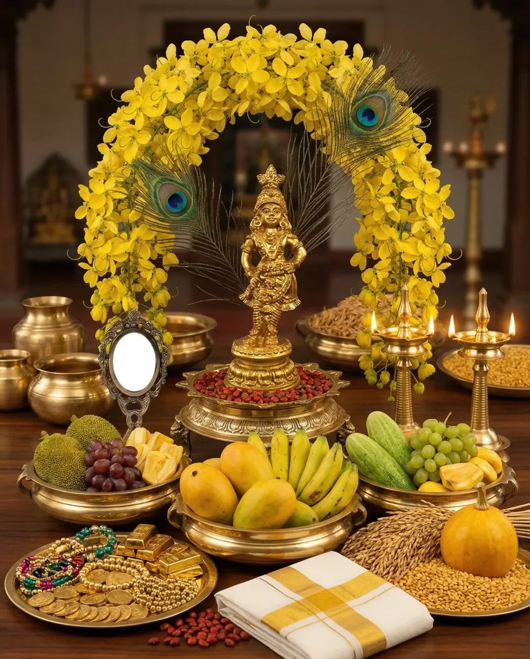 Vishu 2026 Date Auspicious Timings Rituals and Vishukkani Guide