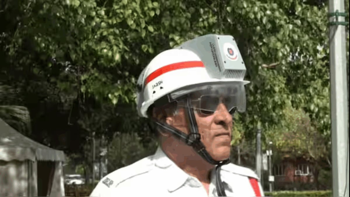 From AC Helmets To Portable Fans: Delhi Traffic Police Try New Heat ...