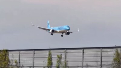 Korean Air Flight Seen Shaking Side To Side Before Aborting Landing At ...