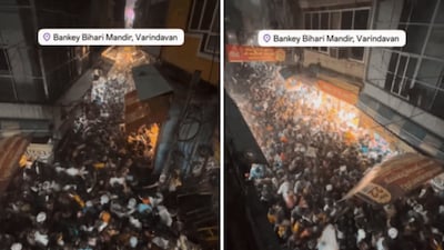 ‘Avoid Going Right Now’: Massive Crowd Outside Vrindavan’s Banke Bihari ...