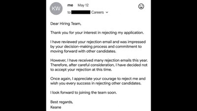 'Uno Reverse': Job Seeker Refuses To Be Rejected In Viral Email ...