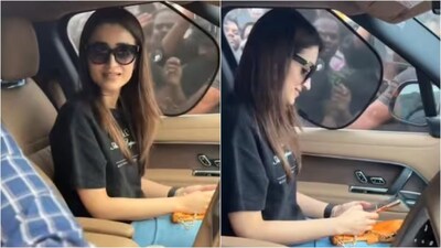 Trisha Krishnan's Priceless Reaction To Fan Asking About Vijay At ...