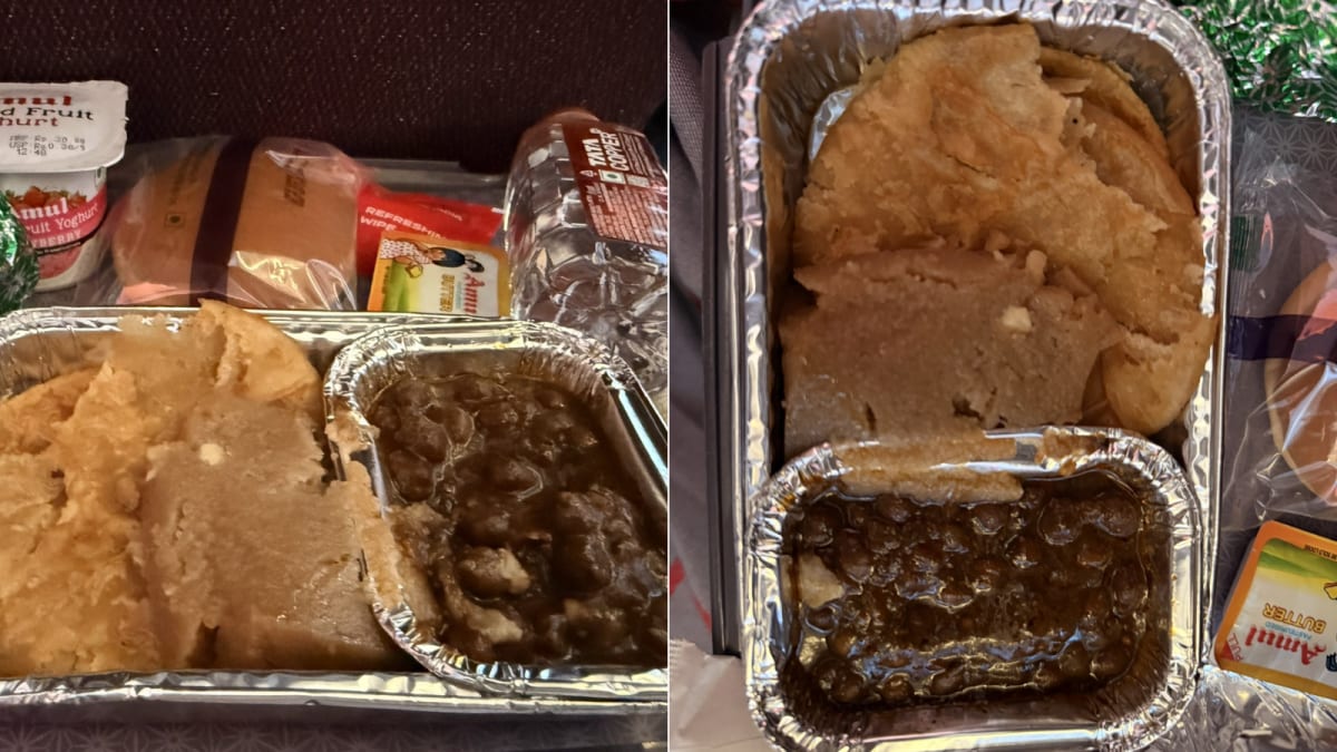Pune Woman Shocked After Air India Serves Halwa Puri Chana On Delhi ...