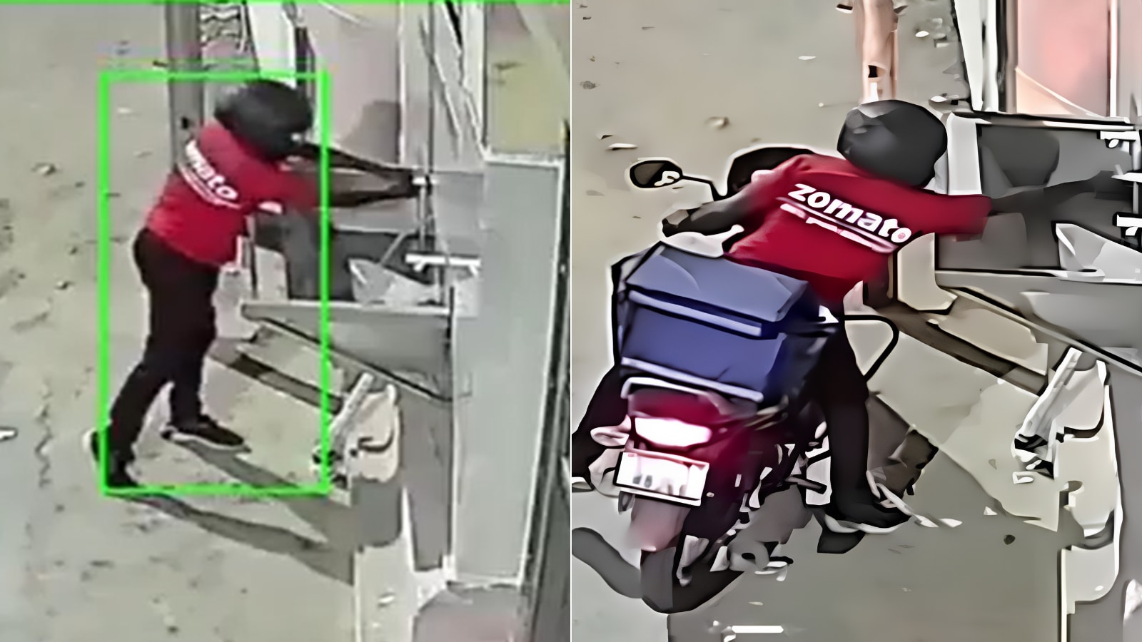 Zomato Delivery Rider Caught Stealing Tap From UP Temple In Viral CCTV ...