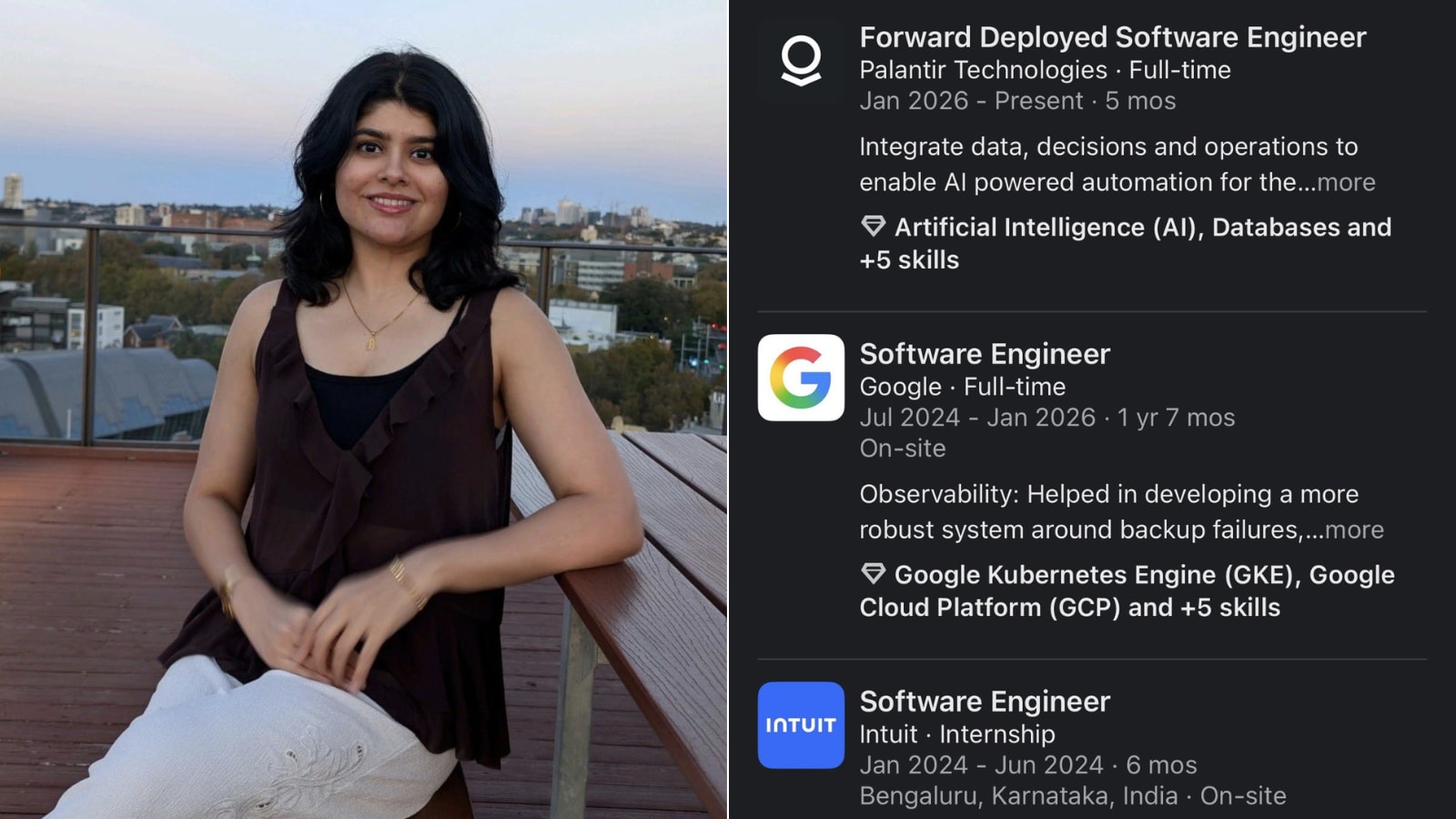 Anu Sharma, ex Google engineer, now at Palantir, sparks X debate ...
